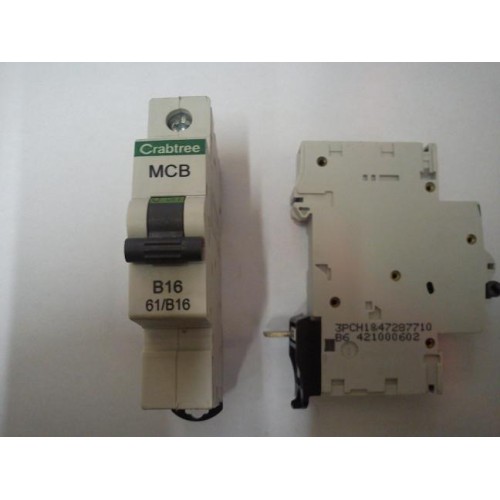 Crabtree Starbreaker 61/B16 16a Single Pole Mcb